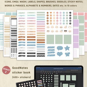 Student Digital Planner 2025 - DARK Mode, Goodnotes Academic Planner ...