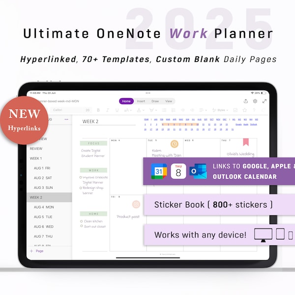 Onenote Template - Etsy
