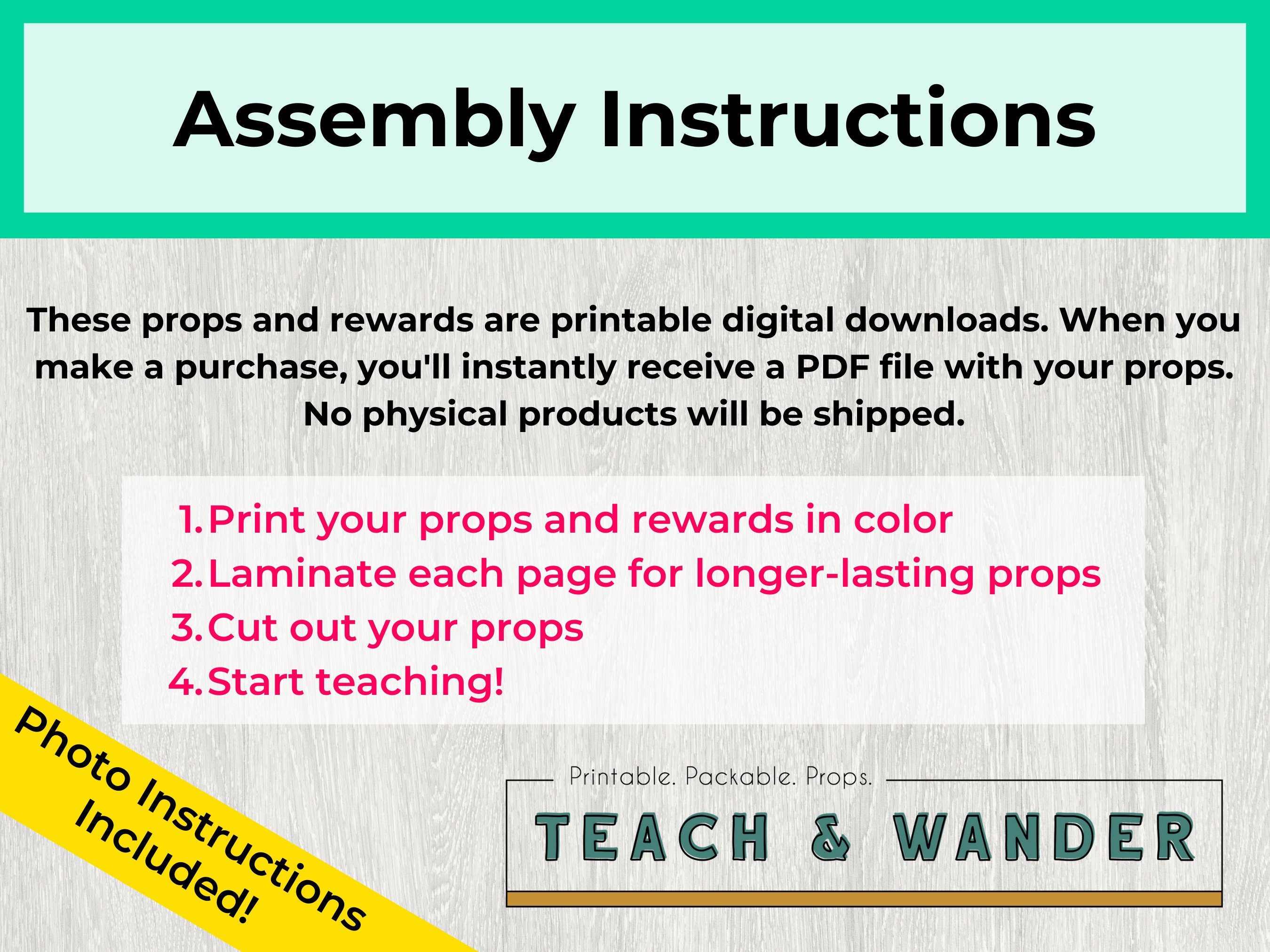 Fun Classroom Props for Teaching English Online Teaching ESL Online ...