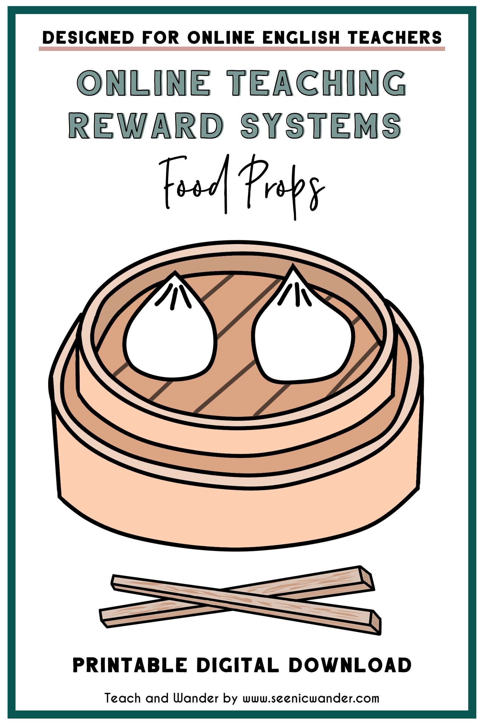 Food and Drink Props for Teaching English Online | Cute Food Printables ...