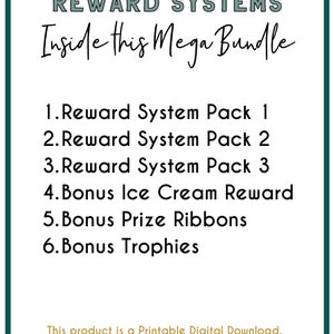 BUNDLE! 14 Online Teaching Reward Systems | Printable Rewards Systems ...