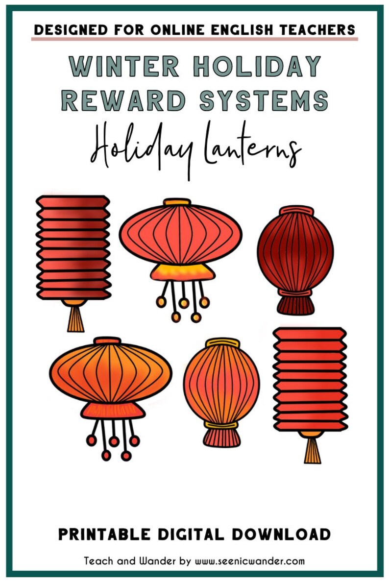 Holiday Reward Systems for Teaching English Online | Winter Props ...