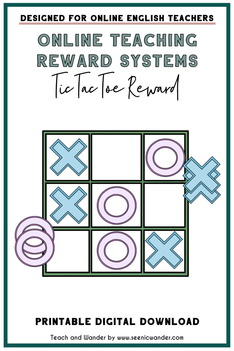 Reward System Pack 3 | Printable Reward Systems for Online English ...
