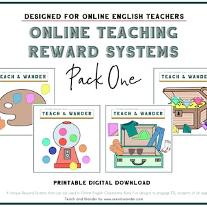 Reward System Pack 1 | Printable Rewards for Online English Teachers ...