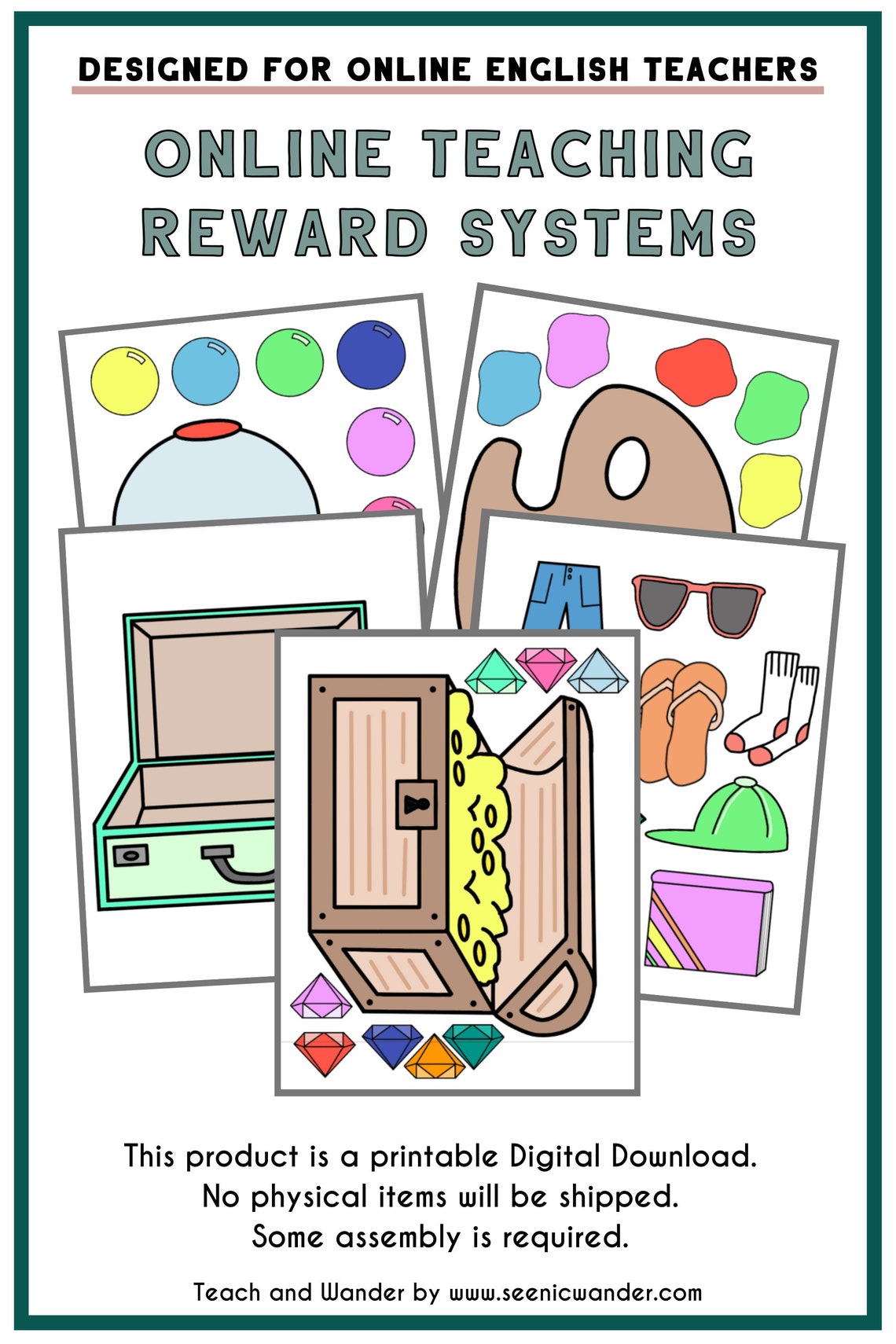 Reward System Pack 1 | Printable Rewards for Online English Teachers ...