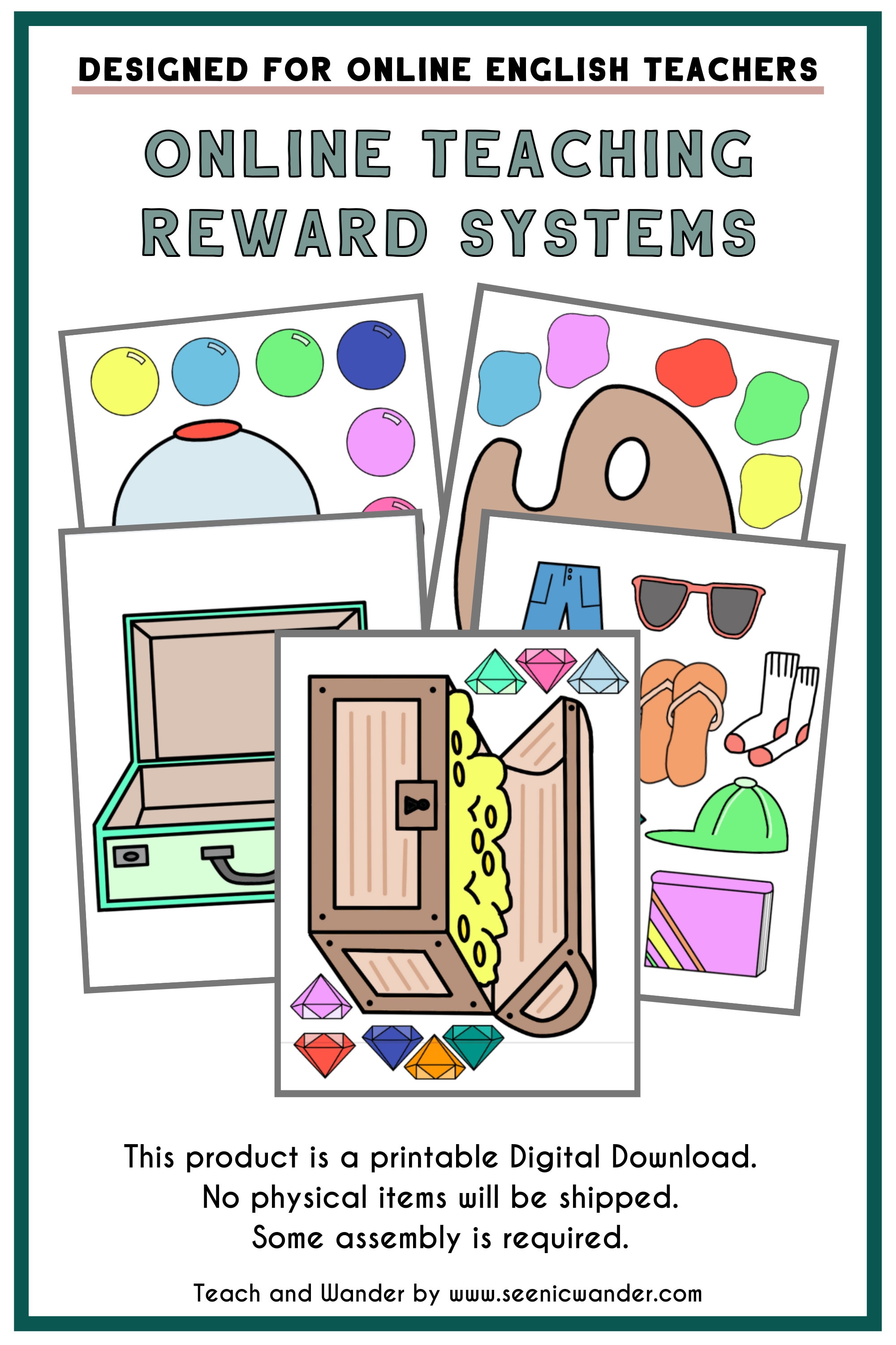 Reward System Pack 1 | Printable Rewards for Online English Teachers ...