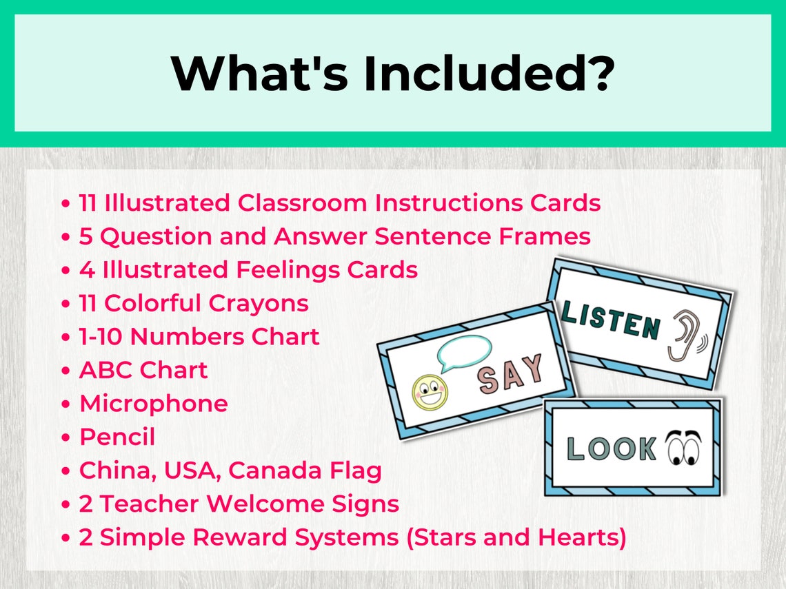 Fun Classroom Props for Teaching English Online Teaching ESL Online ...