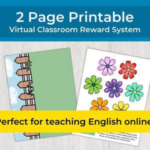 Spring Flowers Reward System for Teaching English Online | Online ...
