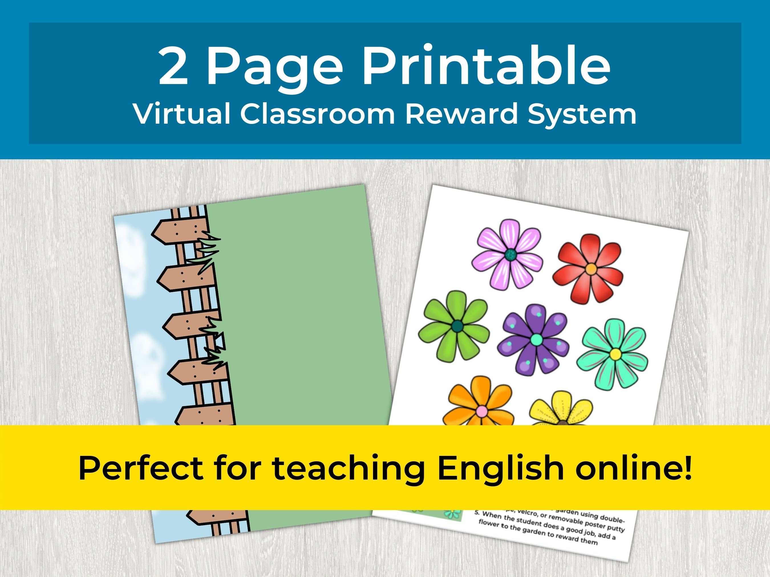 Spring Flowers Reward System for Teaching English Online | Online ...