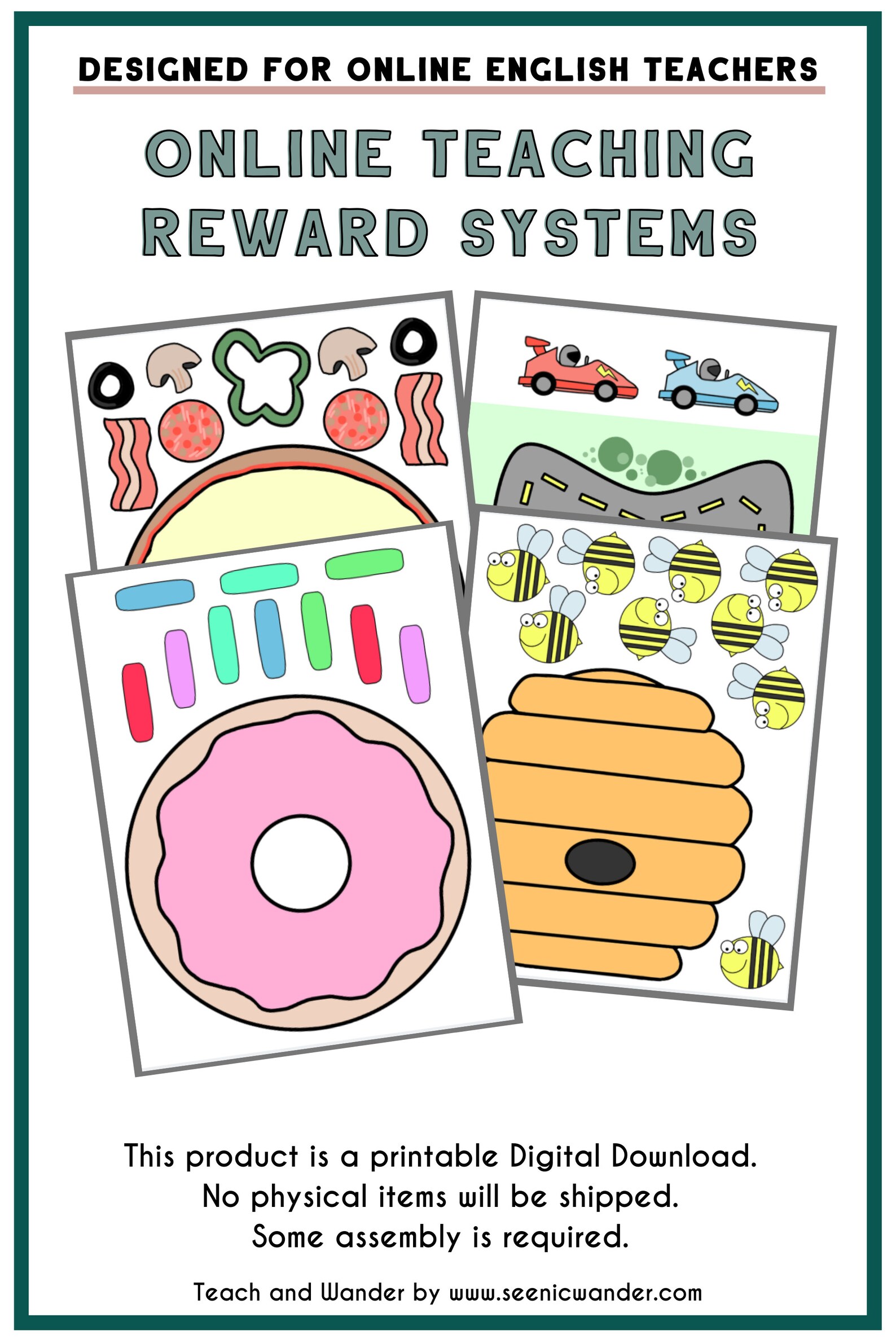 Reward System Pack 2 | Printable Reward Systems for Online English ...