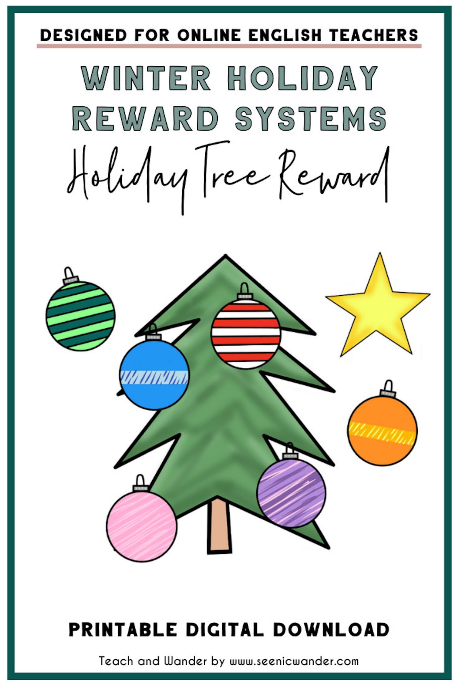 Holiday Reward Systems for Teaching English Online | Winter Props ...