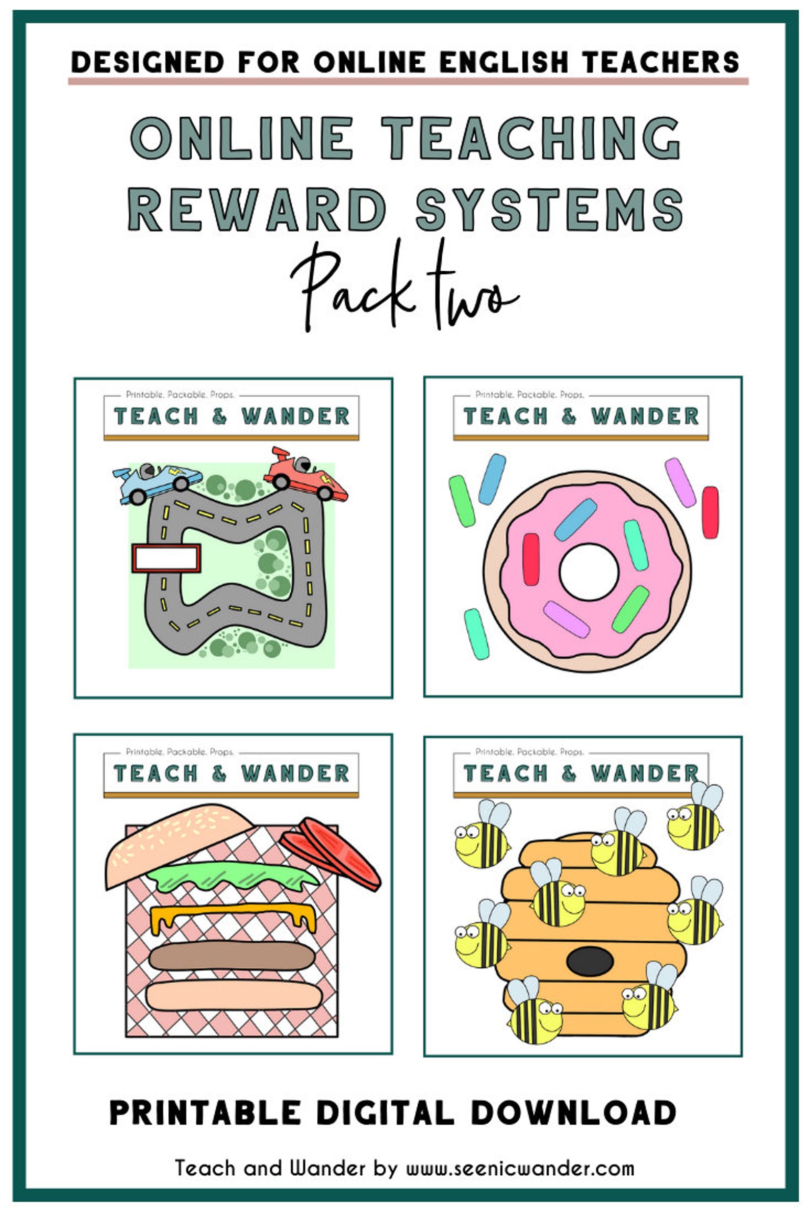 BUNDLE! 14 Online Teaching Reward Systems | Printable Rewards Systems ...