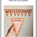 ORANGE Classroom Welcome Banner | Online Classroom Background | Online ...