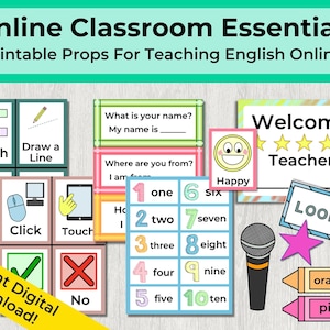Fun Classroom Props for Teaching English Online | Teaching ESL Online ...