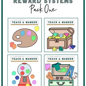 BUNDLE! 14 Online Teaching Reward Systems | Printable Rewards Systems ...