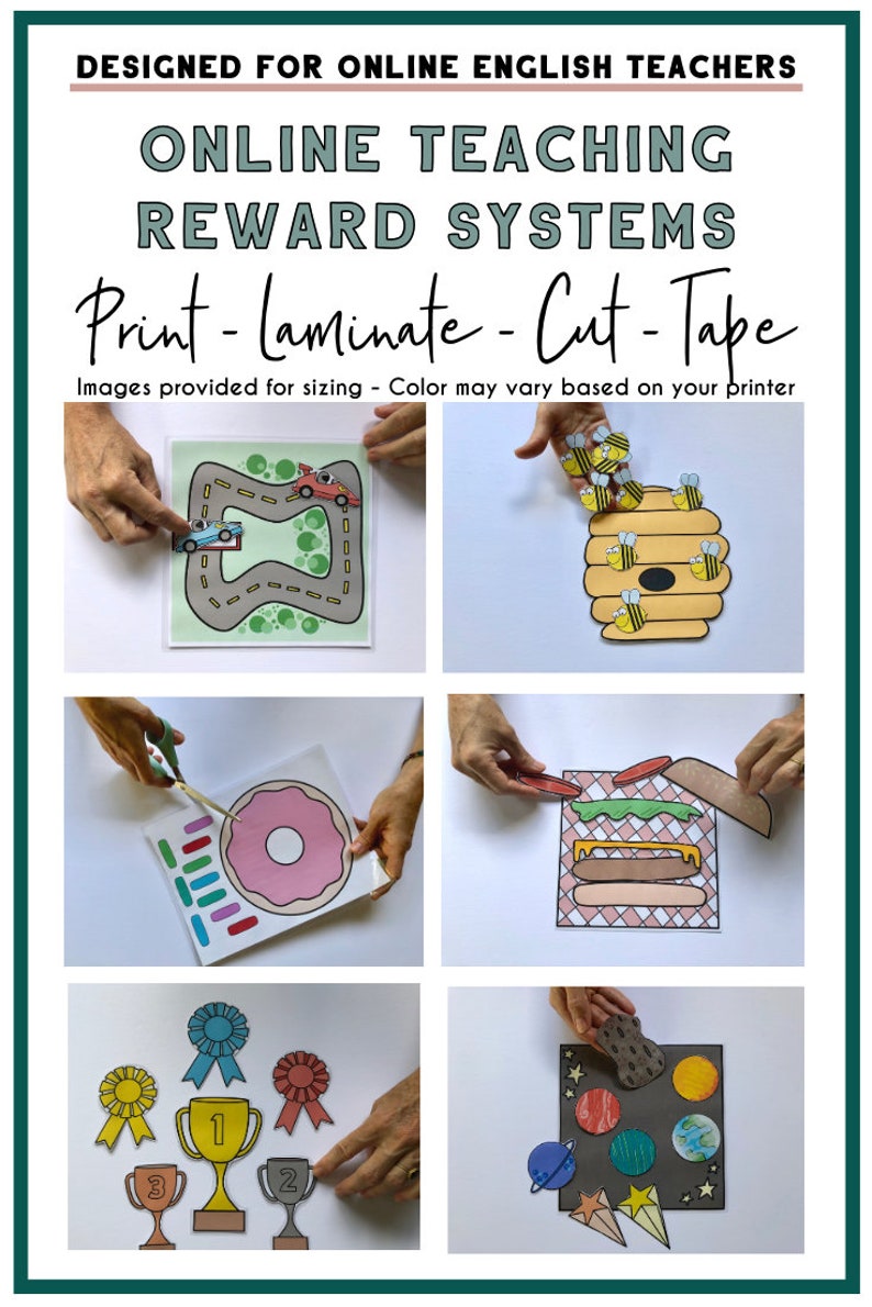 BUNDLE! 23 Printable Reward Systems for Teaching English Online ...