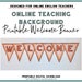 ORANGE Classroom Welcome Banner | Online Classroom Background | Online ...