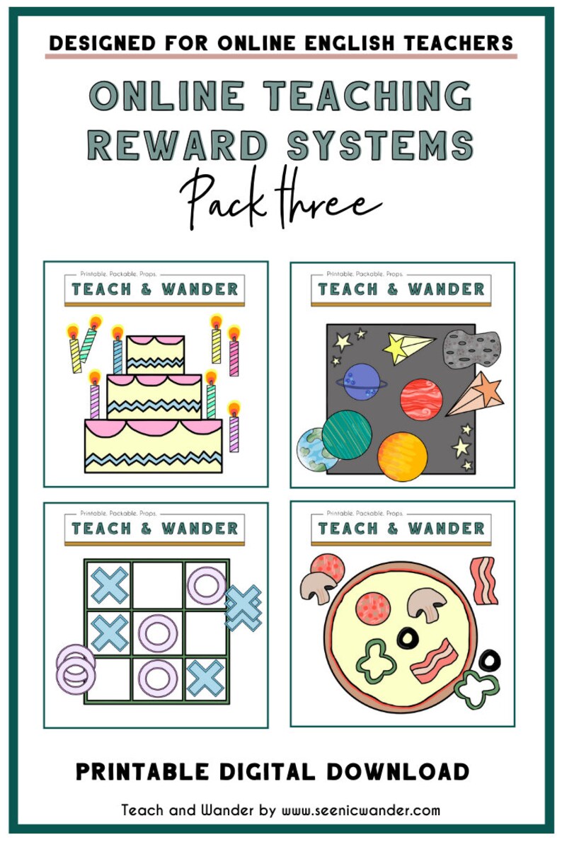 BUNDLE 14 Online Teaching Reward Systems Printable Rewards Systems for ...