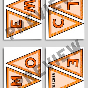 ORANGE Classroom Welcome Banner | Online Classroom Background | Online ...