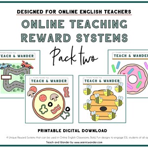 Reward System Pack 2 | Printable Reward Systems for Online English ...