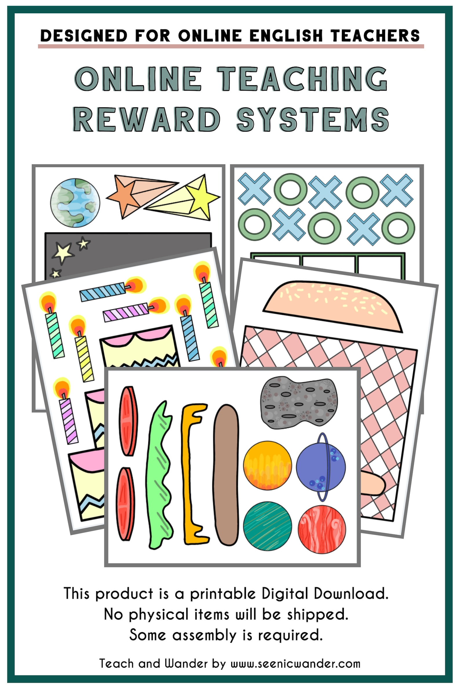 Reward System Pack 3 | Printable Reward Systems for Online English ...