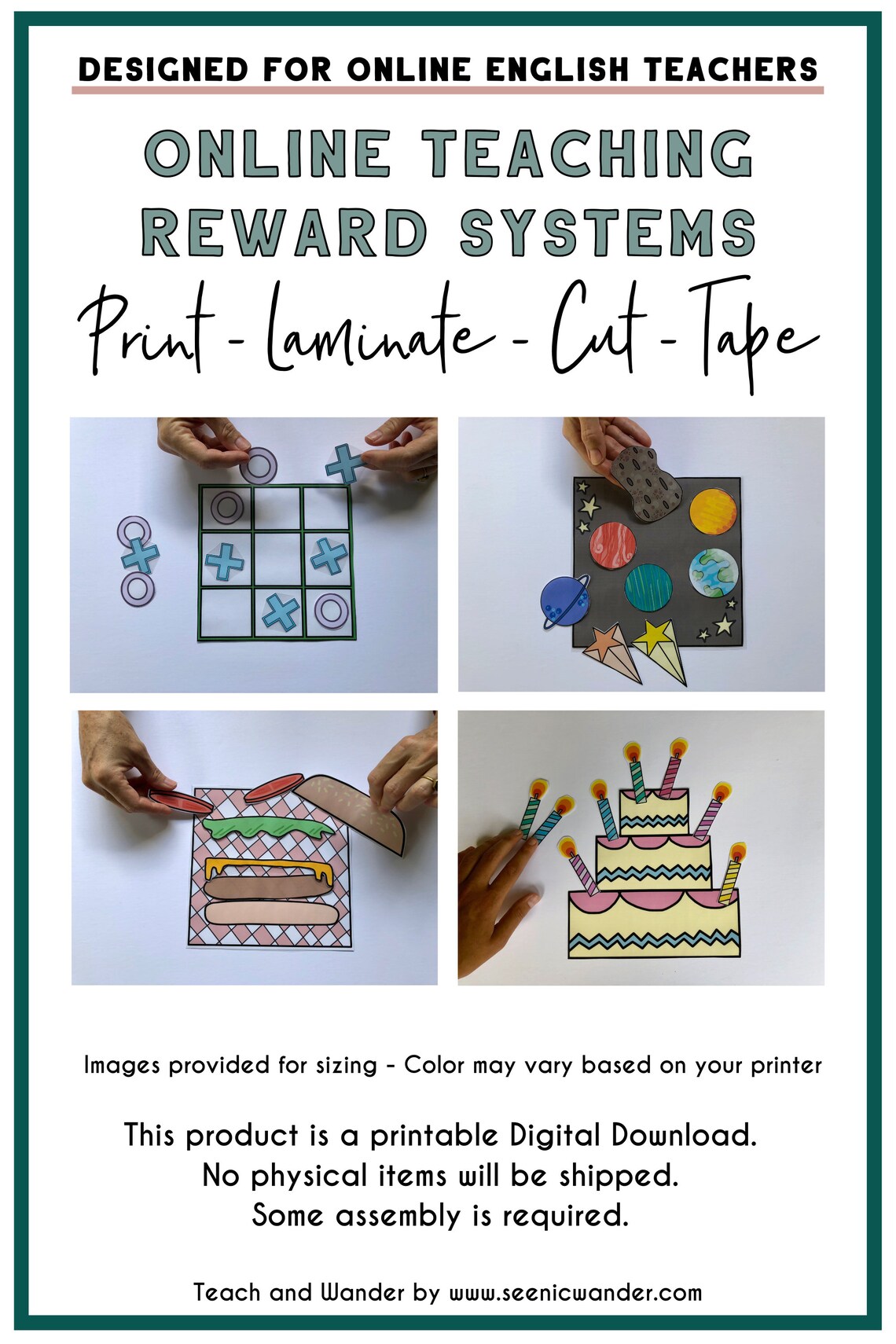 Reward System Pack 3 Printable Reward Systems for Online English ...