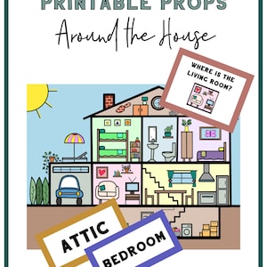 Around the House Printable | Teaching Prepositions Activity | Printable ...