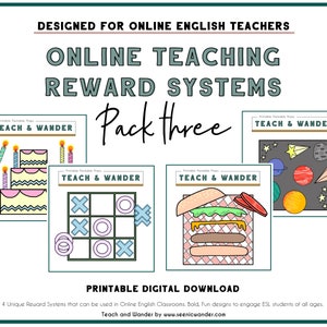 Reward System Pack 3 | Printable Reward Systems for Online English ...