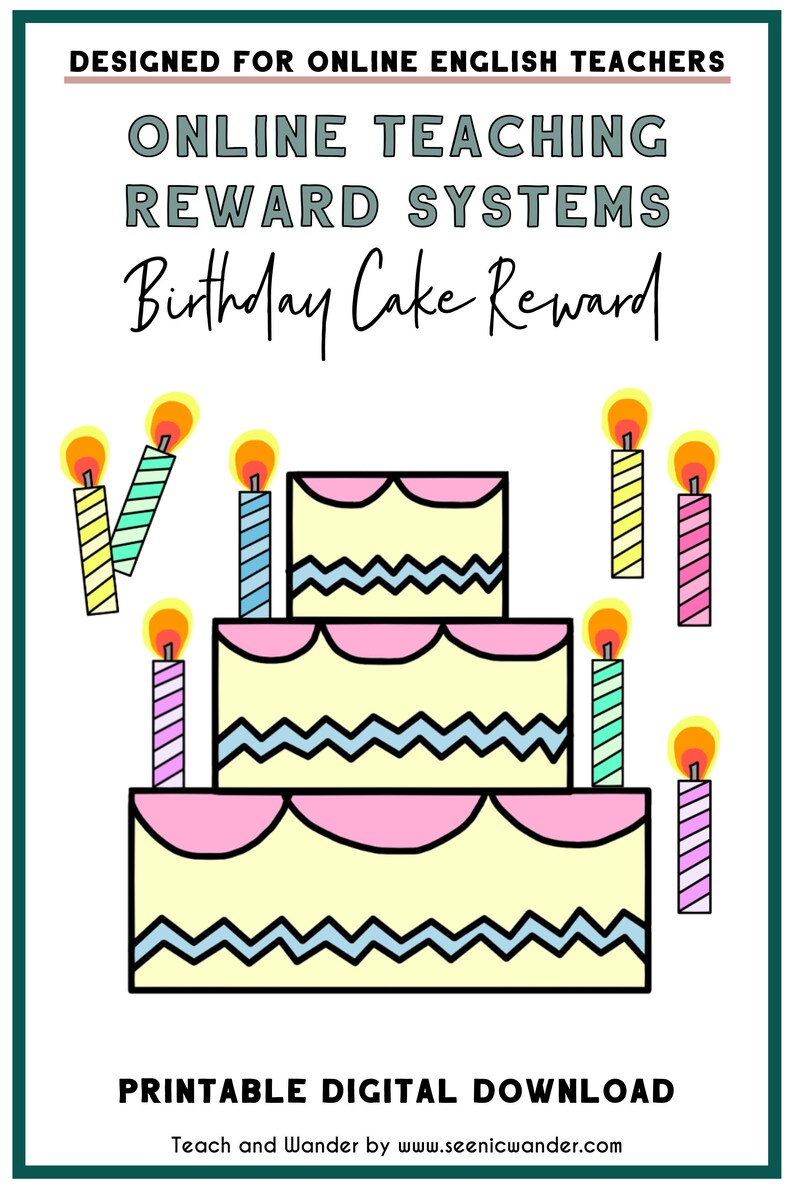 Reward System Pack 3 | Printable Reward Systems for Online English ...