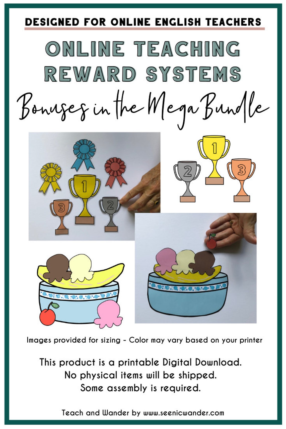 BUNDLE 14 Online Teaching Reward Systems Printable Rewards Systems for ...