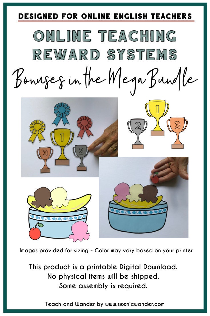 BUNDLE 14 Online Teaching Reward Systems Printable Rewards Systems for ...