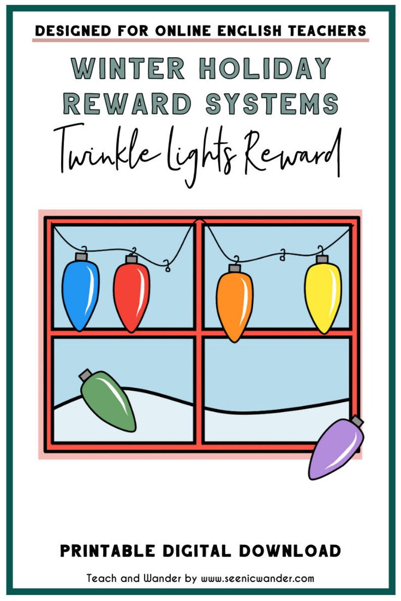 Holiday Reward Systems for Teaching English Online | Winter Props ...