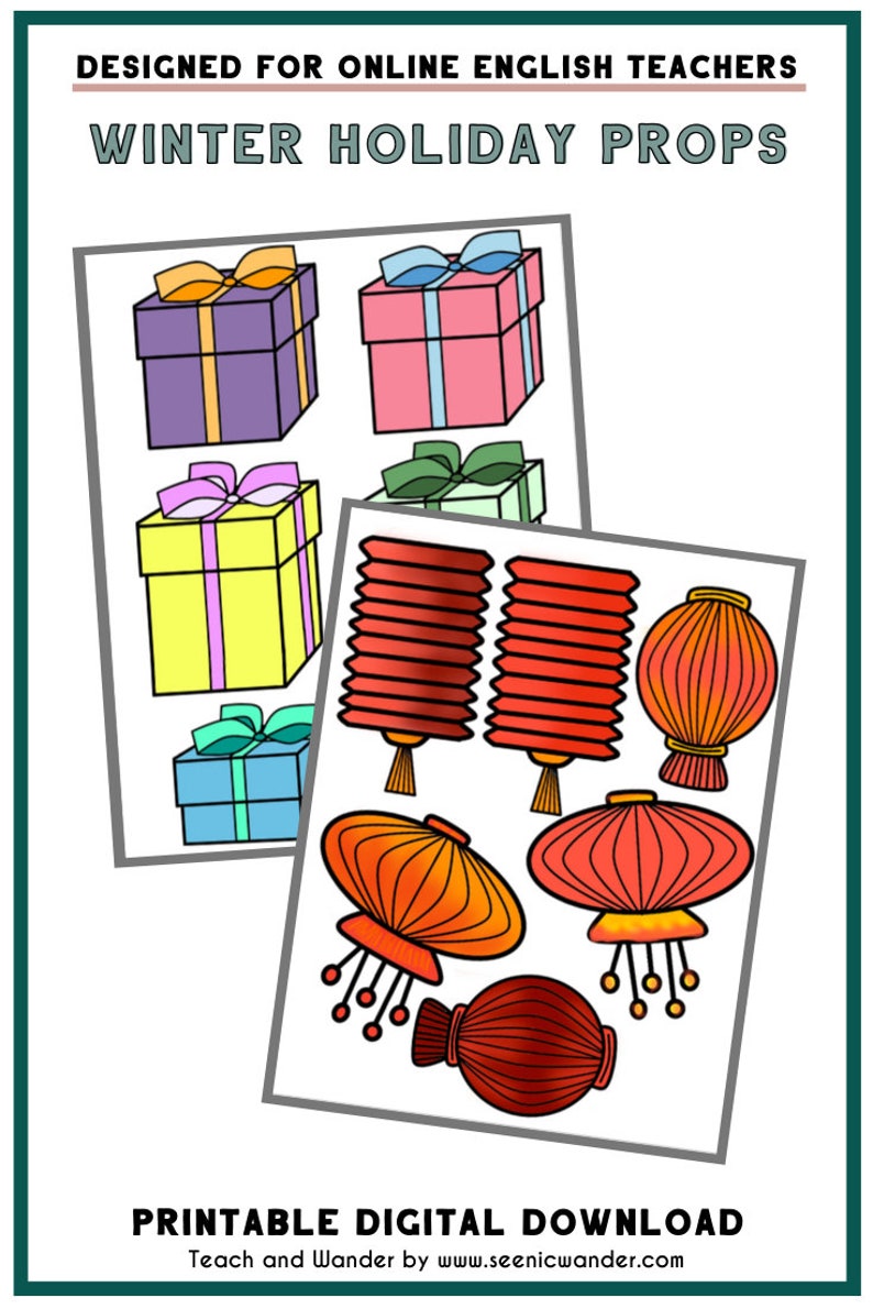 Holiday Reward Systems for Teaching English Online | Winter Props ...
