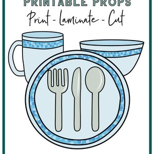 Food and Drink Props for Teaching English Online | Cute Food Printables ...