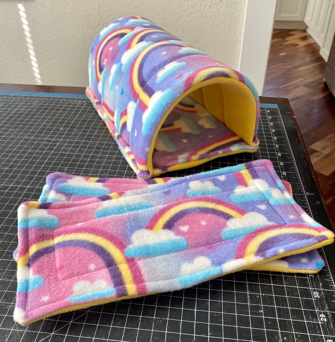 Customizable Guinea Pig Hideout Fleece Animal Accessories Washable Pet ...