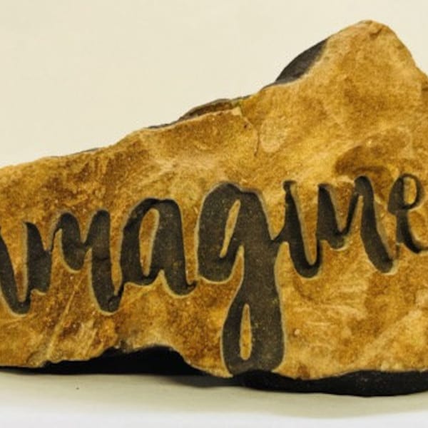 Engraved Stone - Etsy