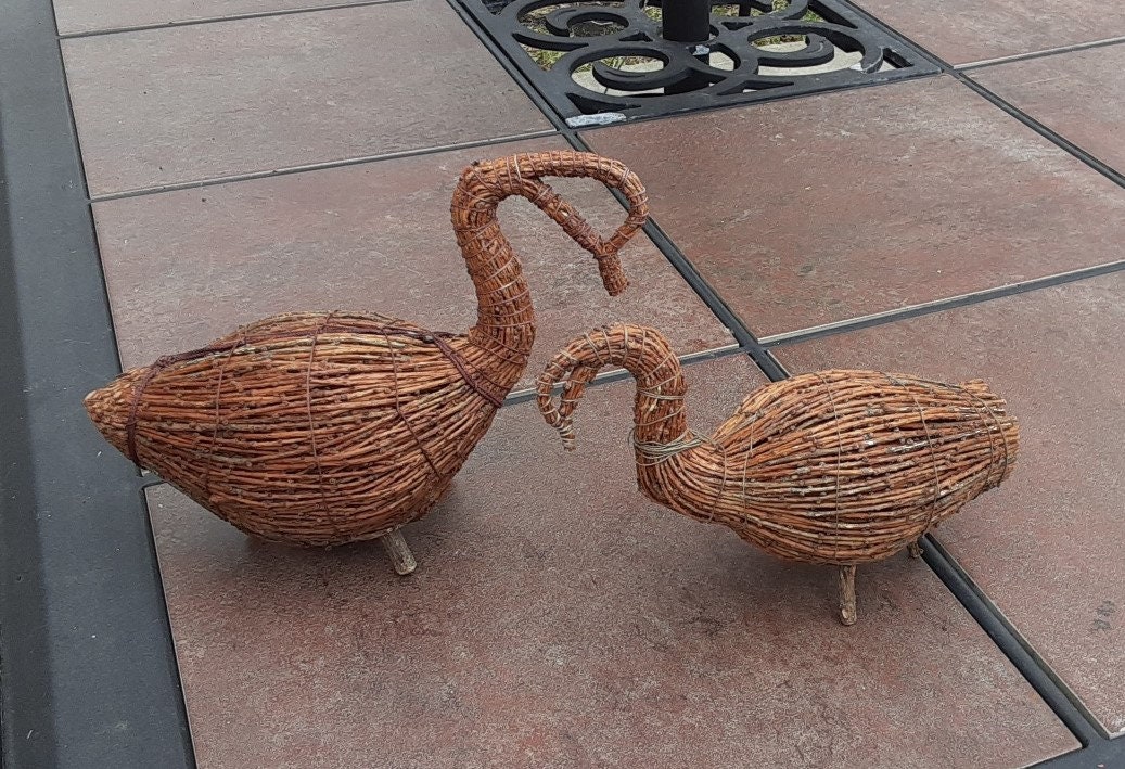 Vintage Tamarack Twig Geese 2 Decoy Folk Art Handcrafted - Etsy
