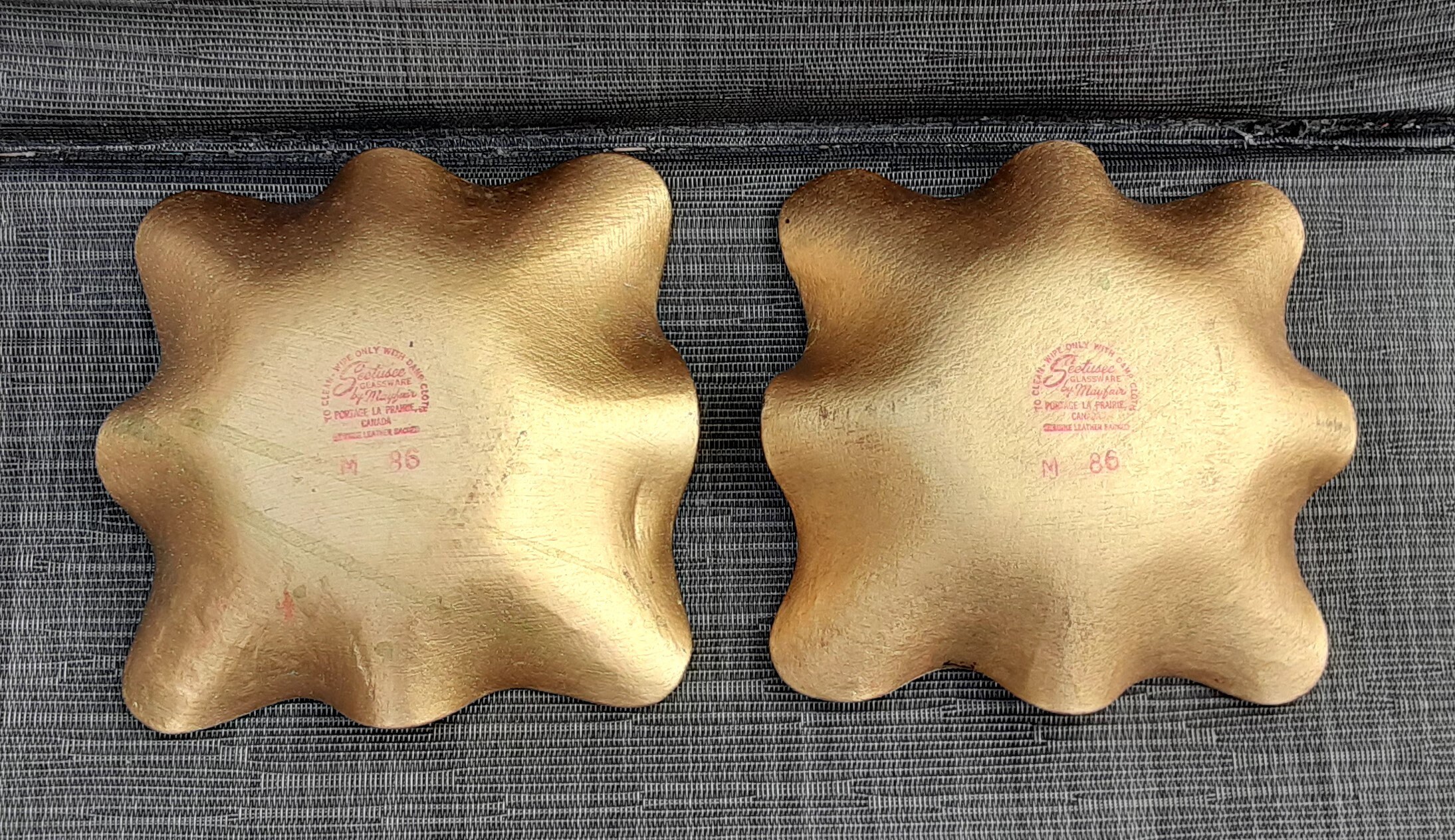 Vintage Seetusee Glassware by Mayfair Square Dishes Ruffled - Etsy