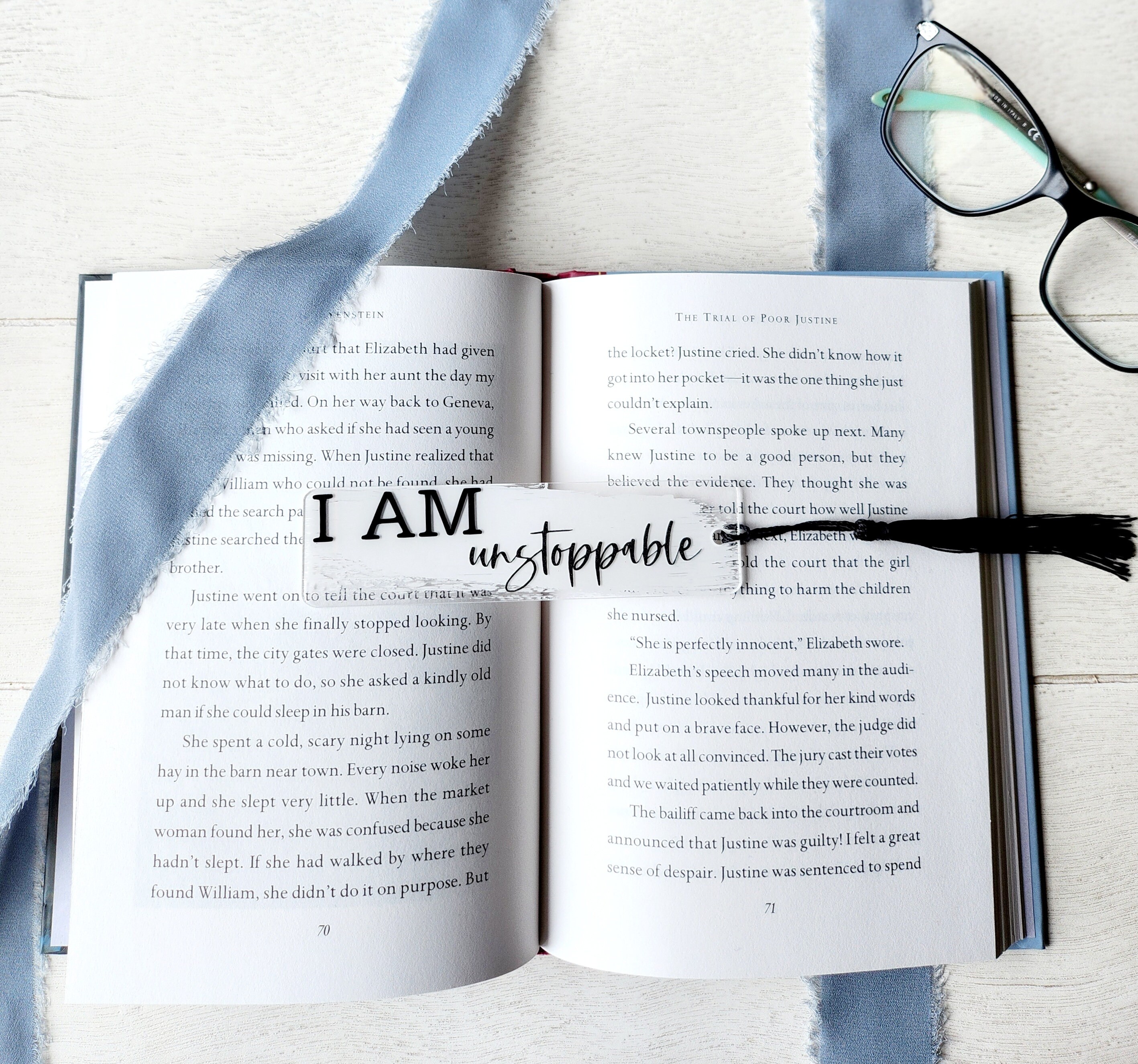Acrylic i Am Bookmark, Affirmations Bookmark, Gift for Her, Gift for ...