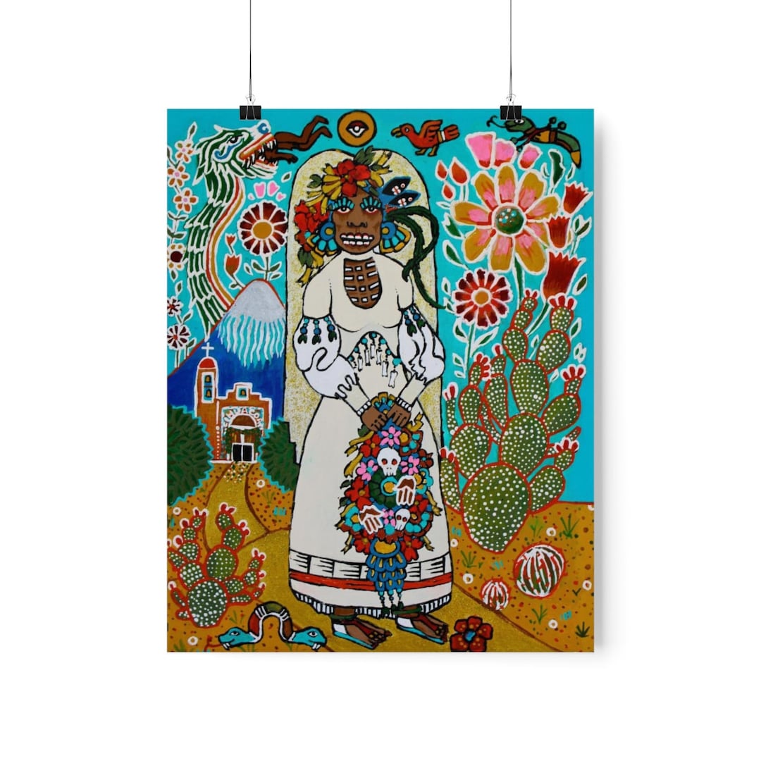 Cihuacoatl Aztec Art Print Premium Matte Poster, 11 X 14 Inch, Mexica ...