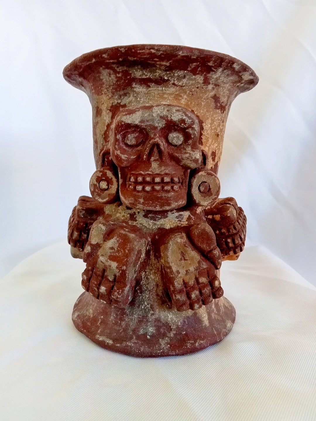 Coatlicue Brazier Mexica Aztec Goddess Ceramic, Aztec Dance Chicano ...