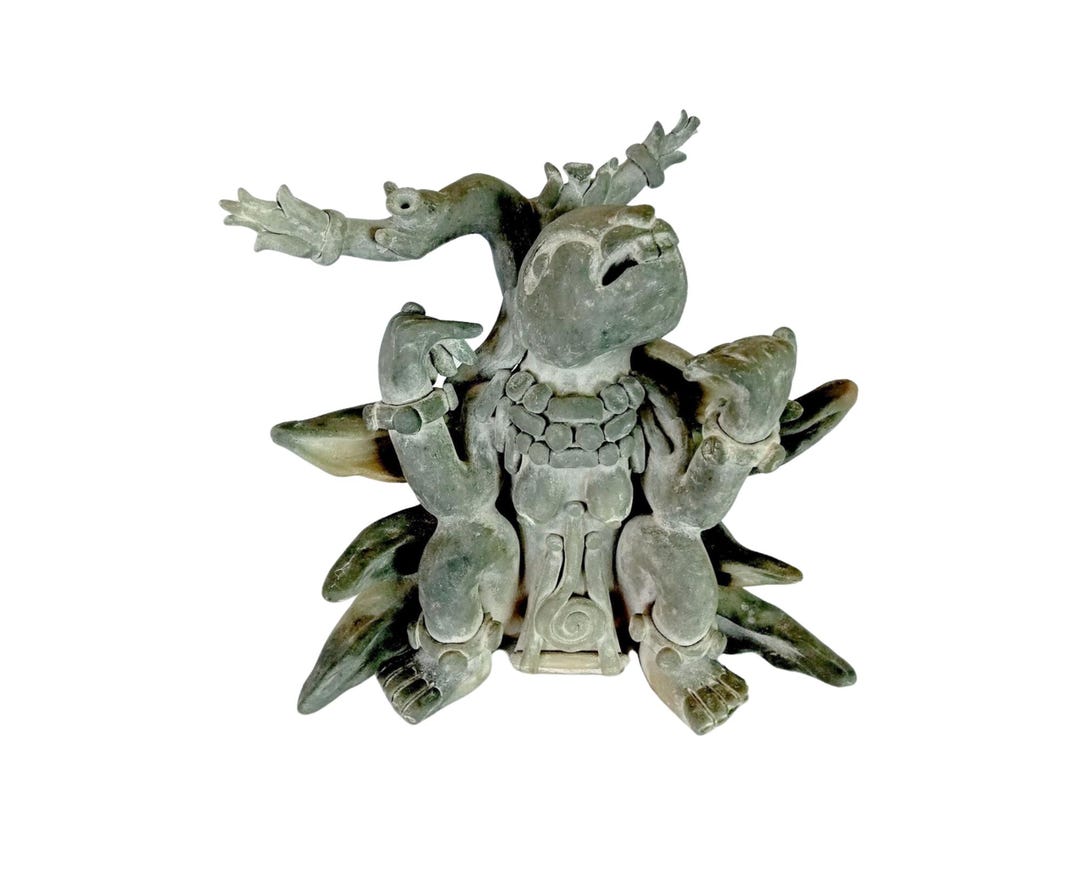 Mayahuel Statue, Mexican Hand Made Clay Prehispanic Mayan Aztec ...