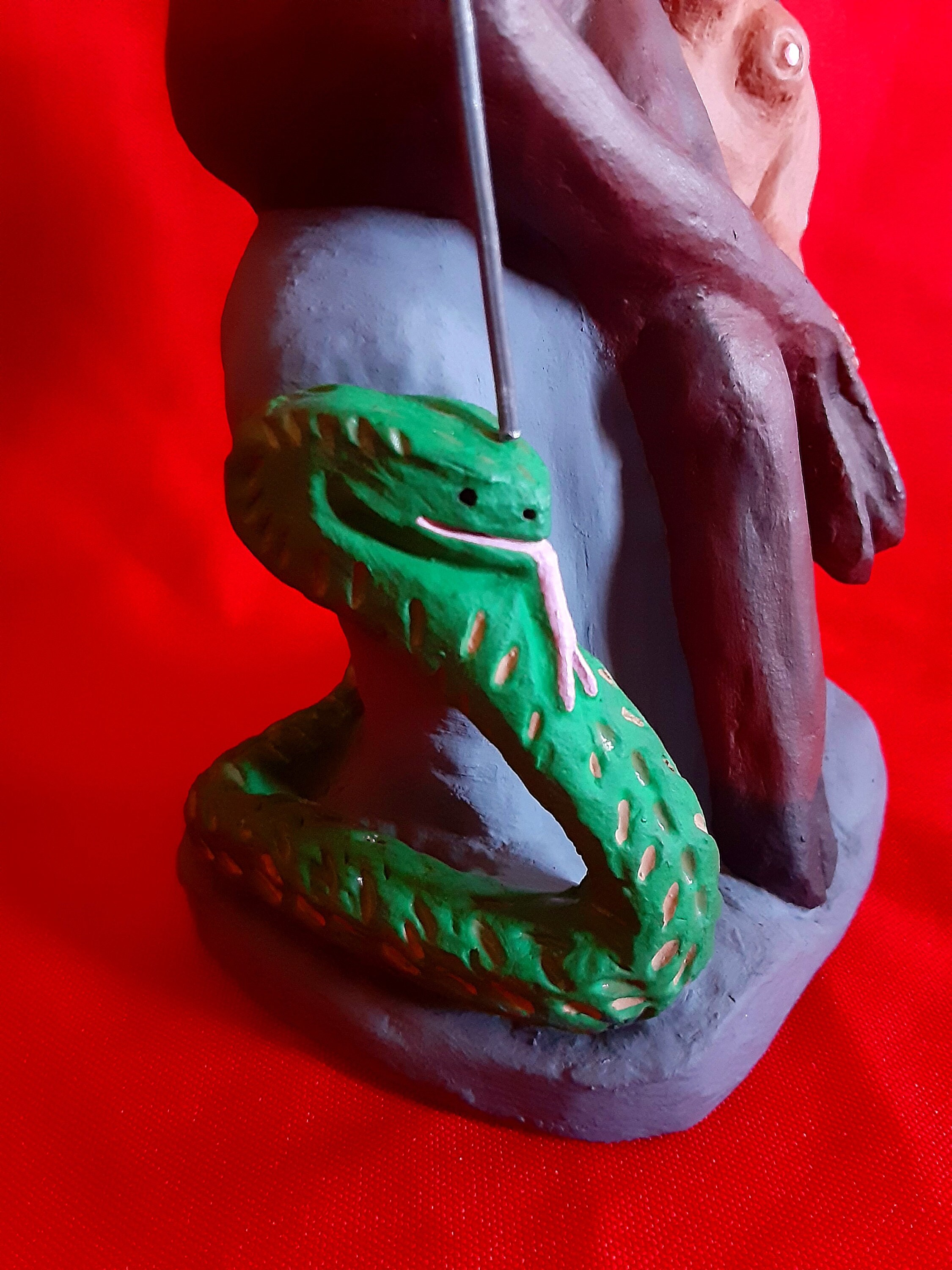 AMOR PROHIBIDO Oaxaca Diablo Devil Figure Statue Clay Ceramic | Etsy