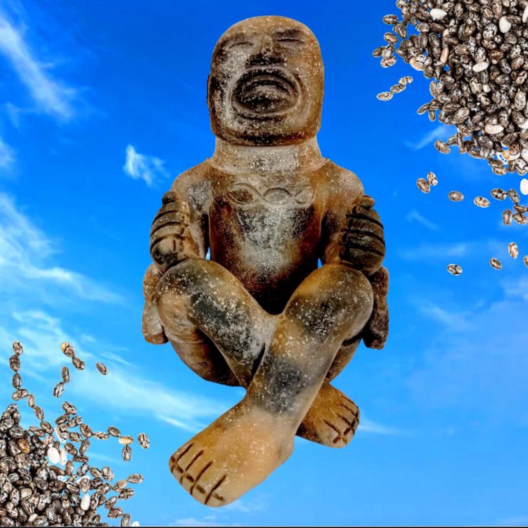 Aztec Xipe Totec Altar Figure, Mexica Handmade Traditional Ceramic Clay ...