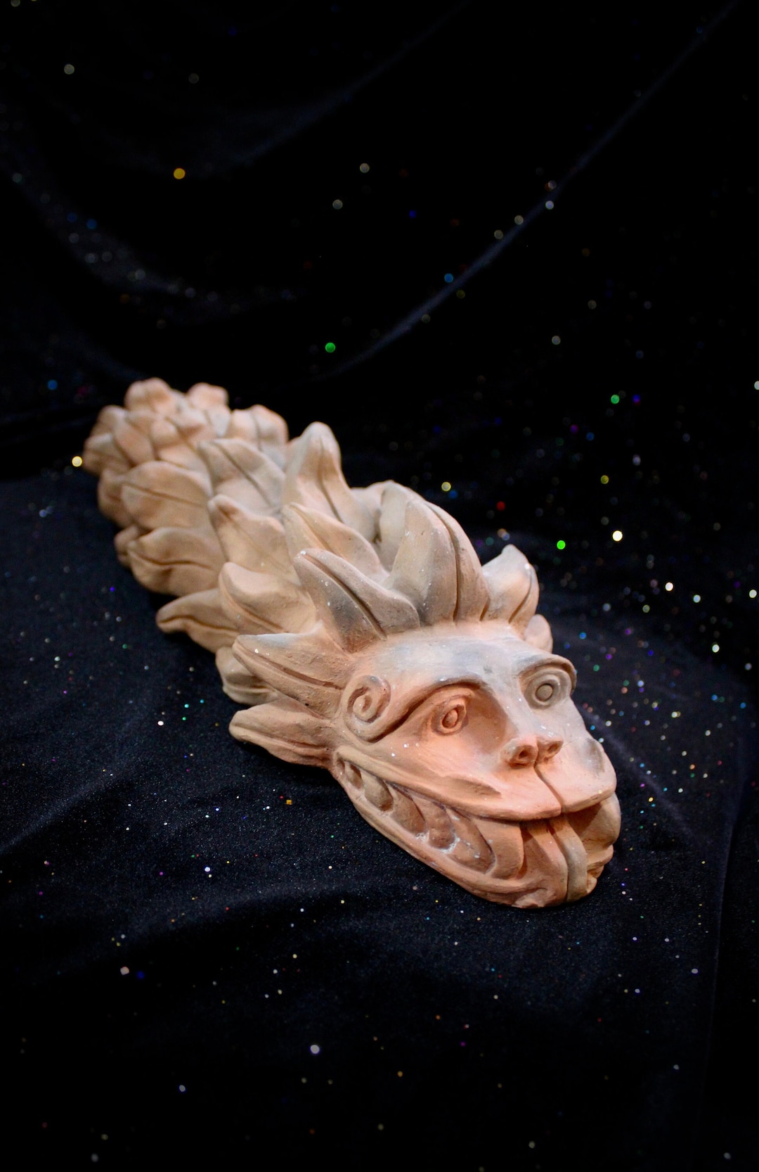 Quetzalcoatl Mexica Aztec Figure, Prehispanic Ceramic Pottery Artwork ...