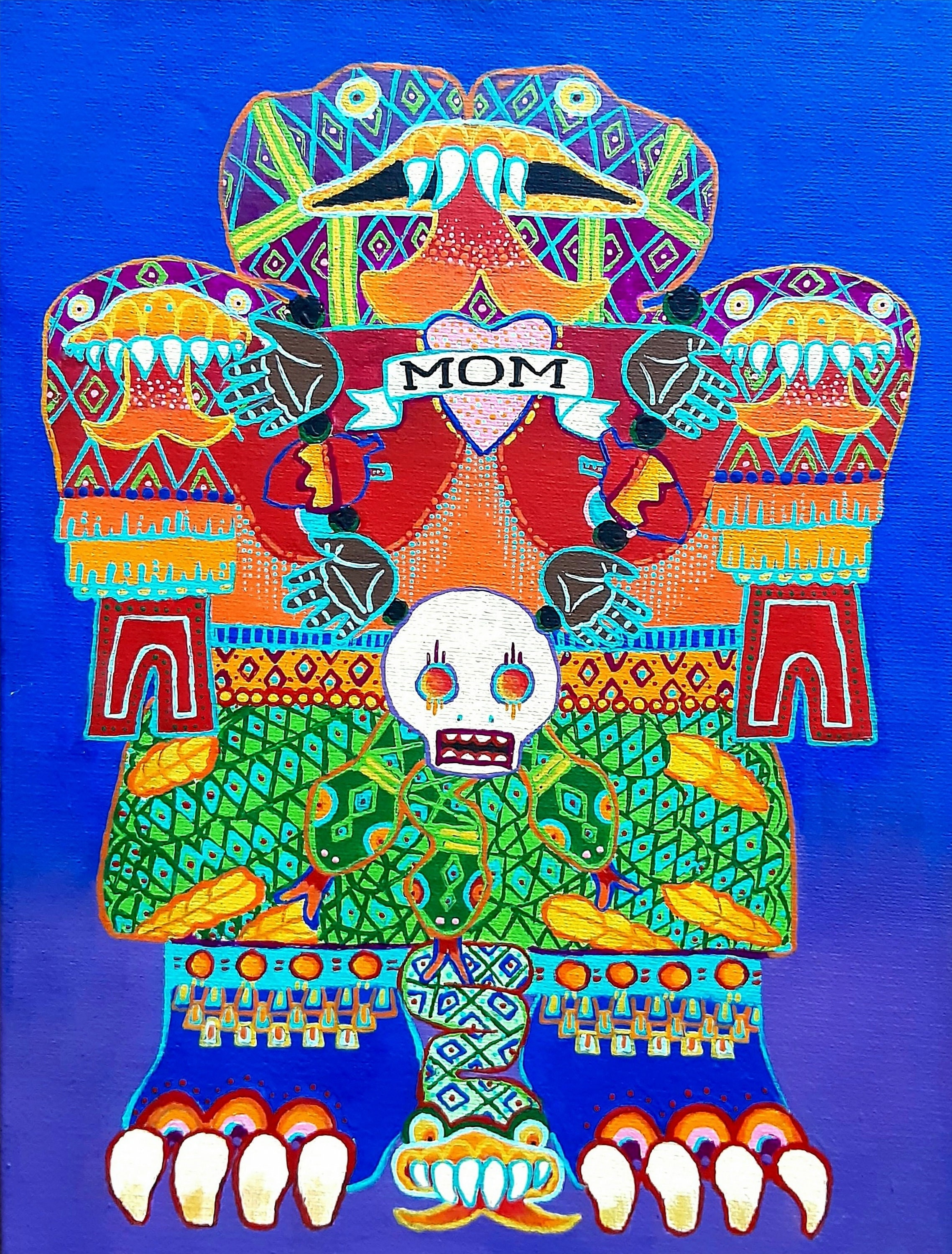 Coatlicue Gallery Canvas Wrap Print, Framed and Ready to Hang Mexica ...