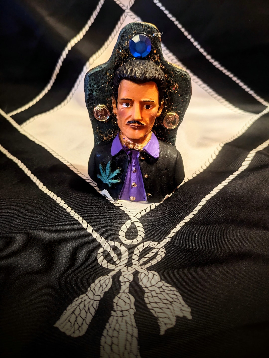 Jesús Malverde Figure, Angel of the Poor Statue, Bandit Saint, Blessed ...