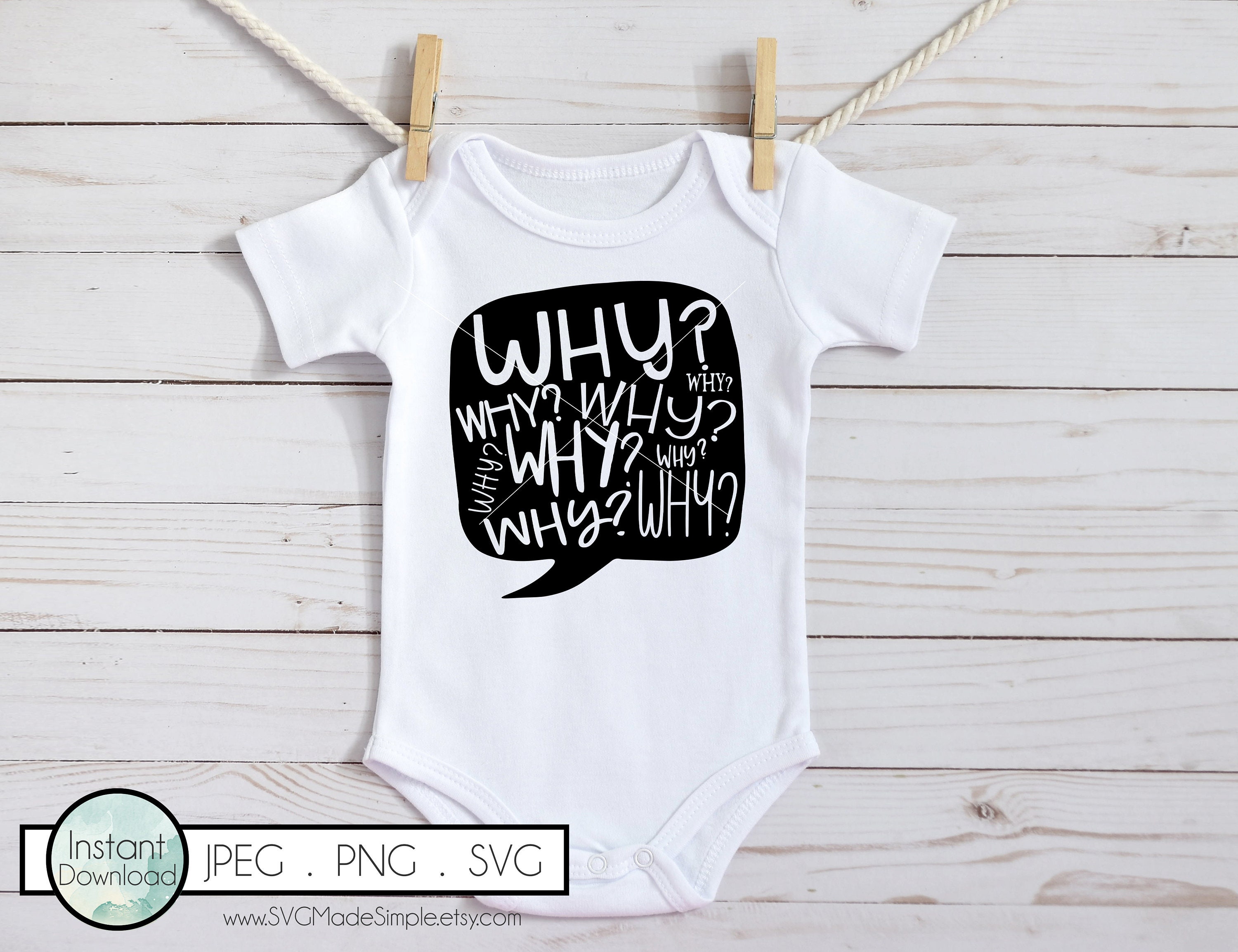 Why Why Why SVG for Commercial Use and Instant - Etsy