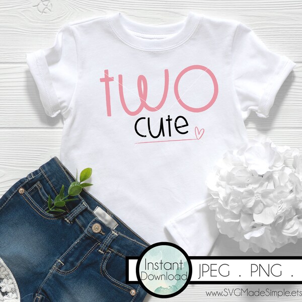 Two Cute Svg - Etsy