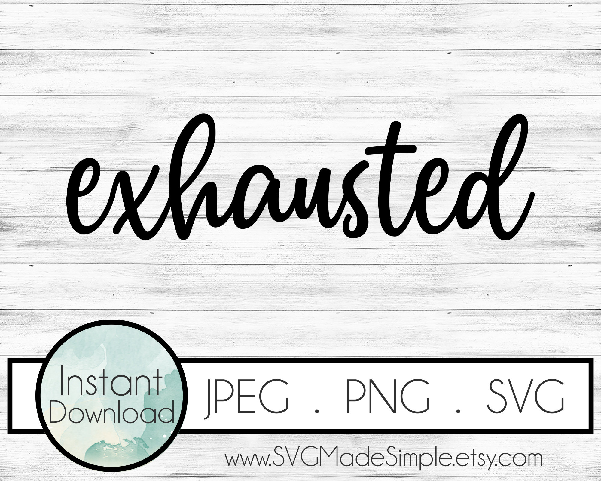 Exhausted Svgs for Commercial Use and Instant Download Mommy - Etsy